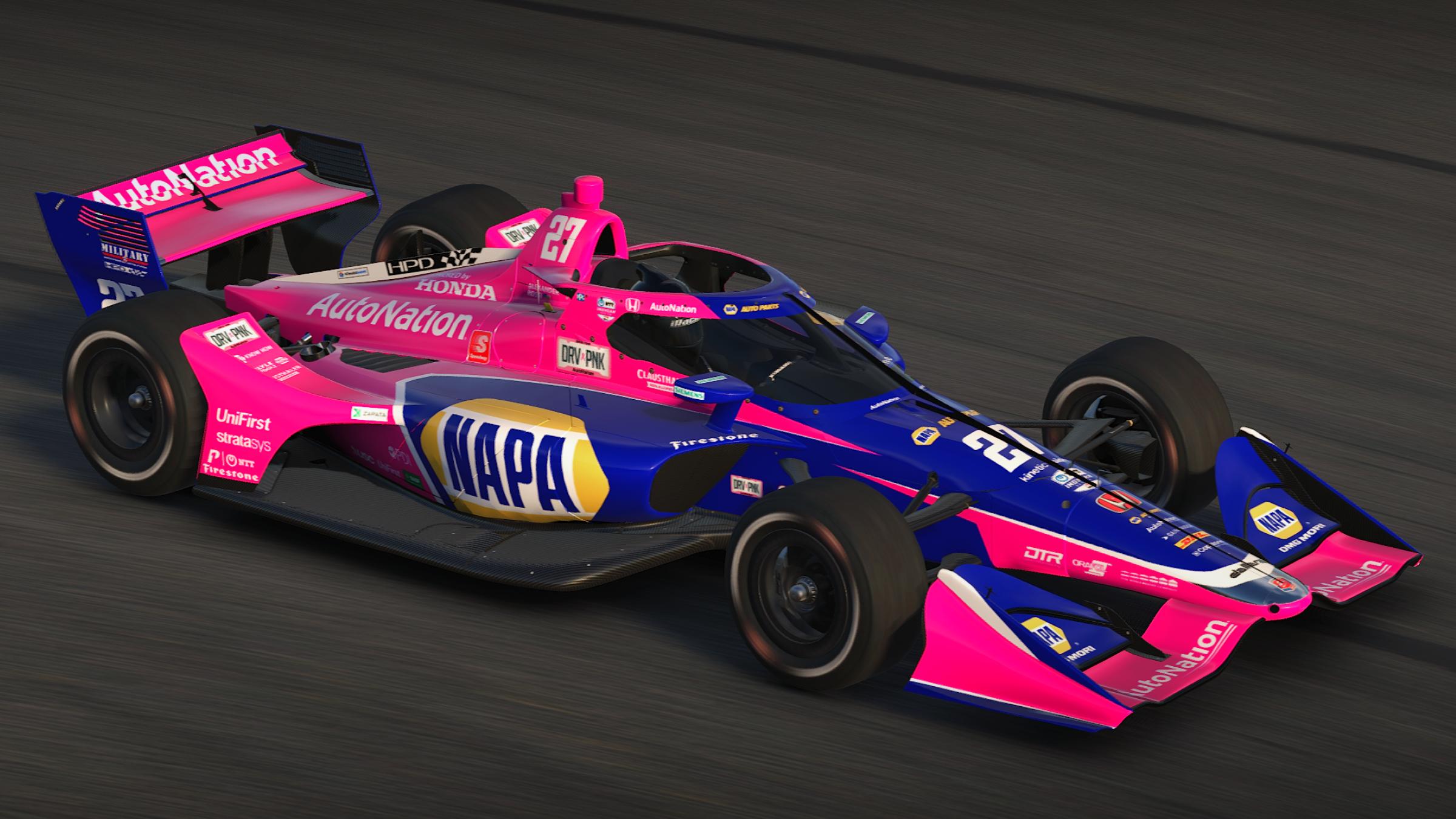 2022 Alexander Rossi #27 NAPA Auto Parts AutoNation IndyCar with Custom ...