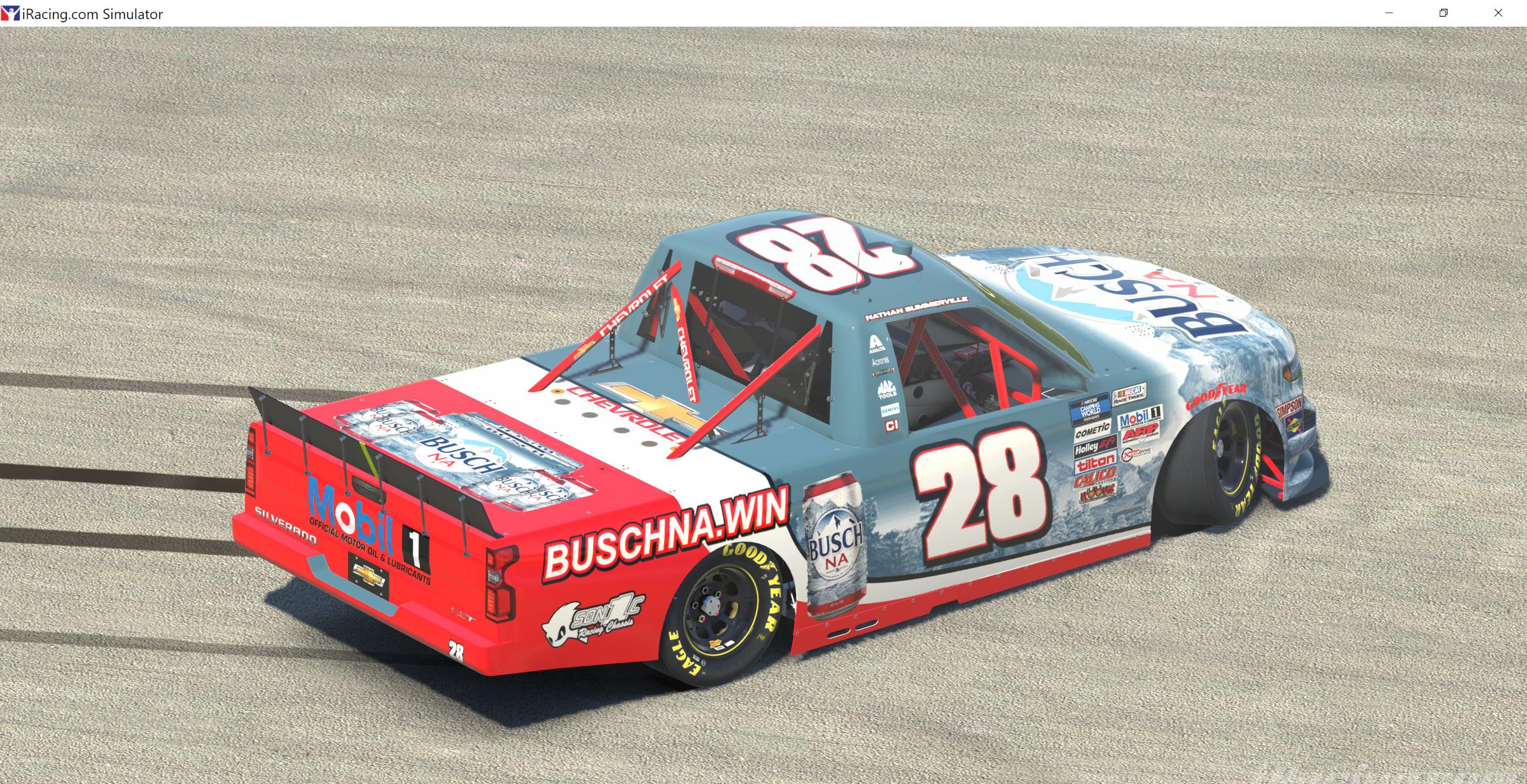 busch na.win son1c racing chassis by Nathan C. - Trading Paints