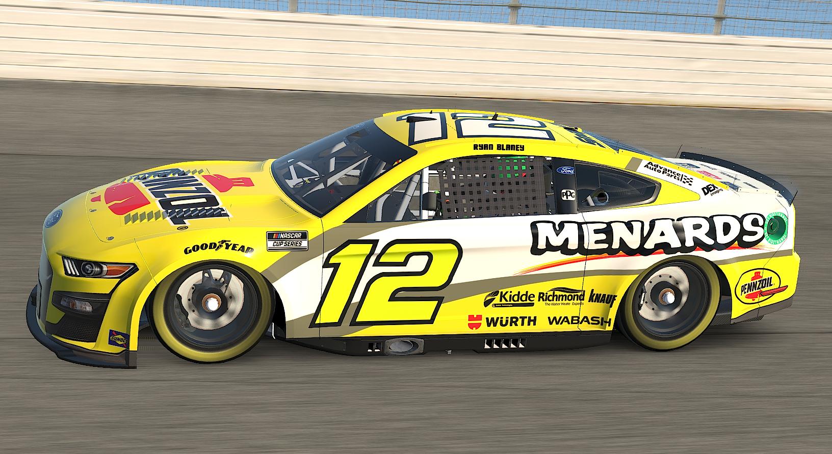 Ryan Blaney Pennzoil 12 by Nick Passmore - Trading Paints