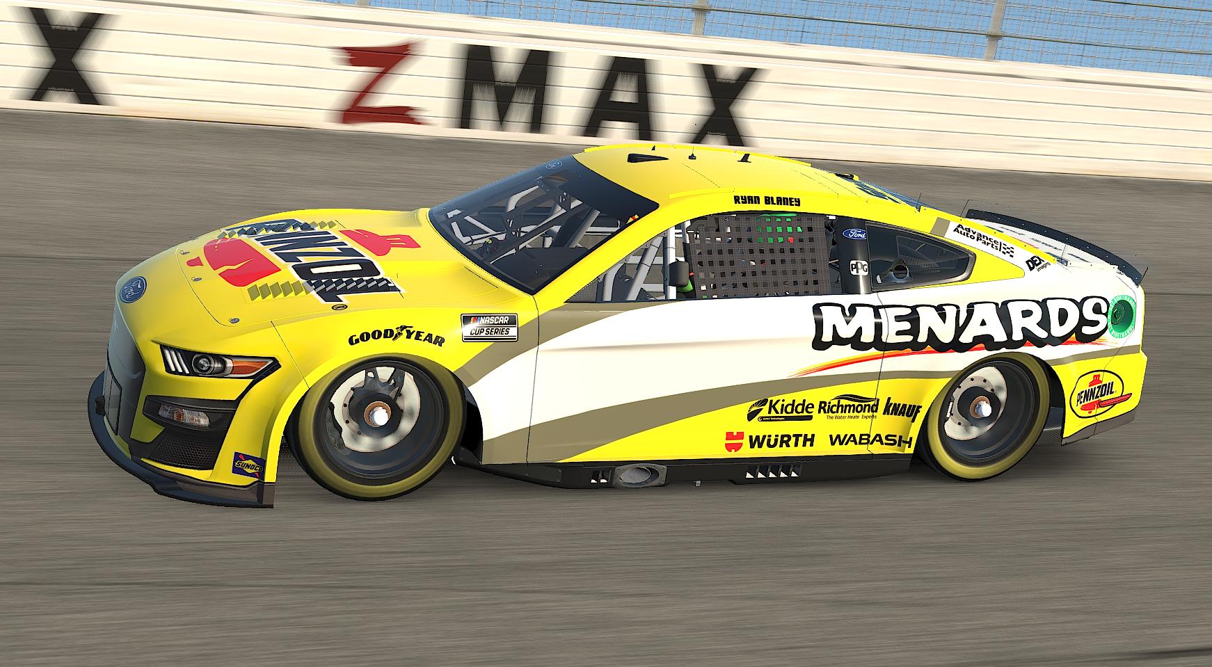 Ryan Blaney Pennzoil Mustang by Nick Passmore - Trading Paints