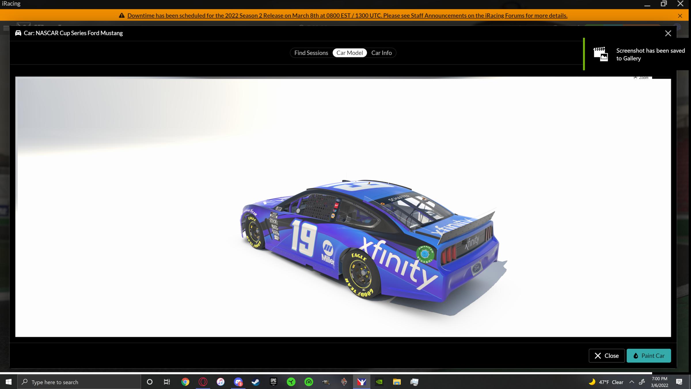 Xfinity Concept! (Boosted Color Edition) by Chase Schaffer - Trading Paints