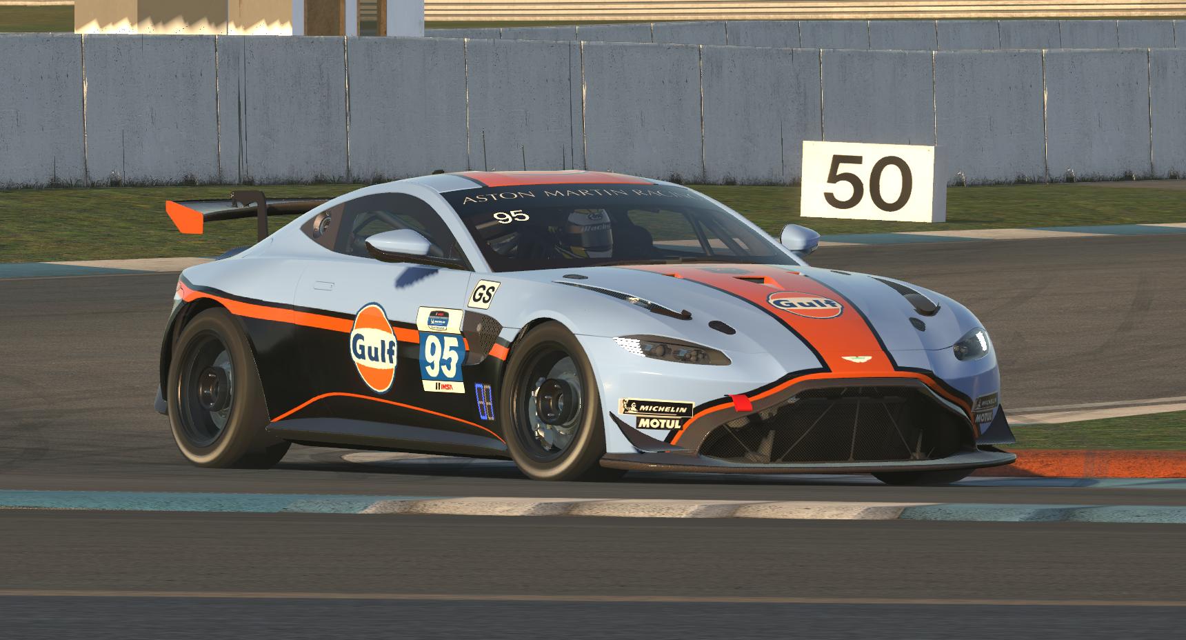 Gulf Racing Aston Martin Vantage GT4 by Alessio Bender - Trading Paints