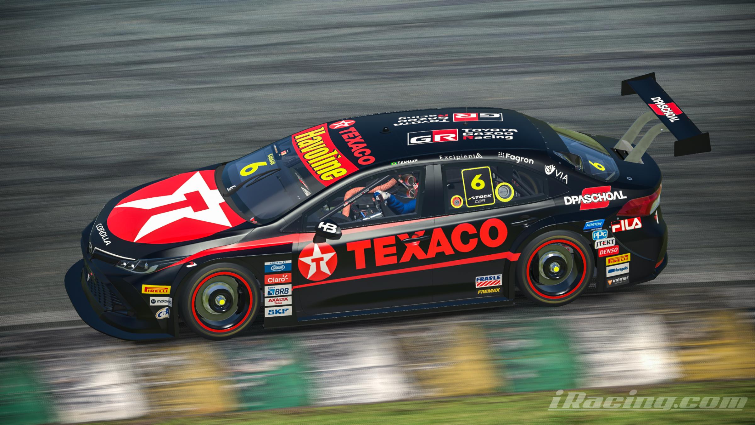 Tony Kanaan official Texaco livery by Bruno do Carmo - Trading Paints