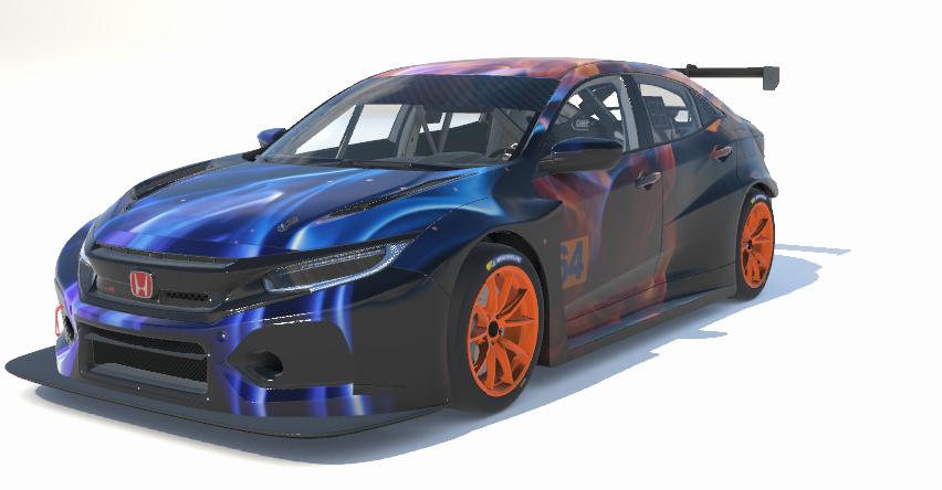 Honda Civic flames by Sean Anderton - Trading Paints