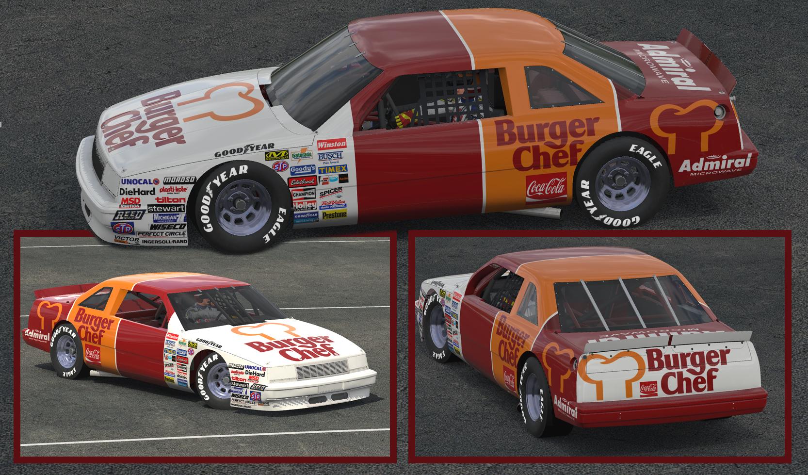 Nascar Buick Burger Chef by Clyde Coman - Trading Paints