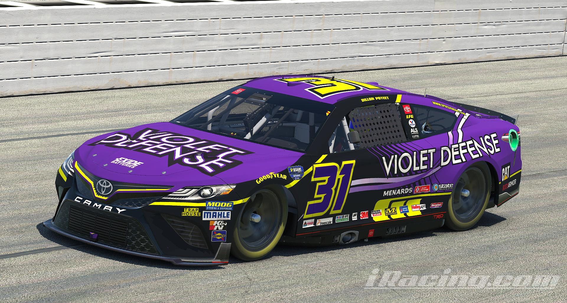 Dillon Poteet - Violet Defense by Courtney Miracle - Trading Paints