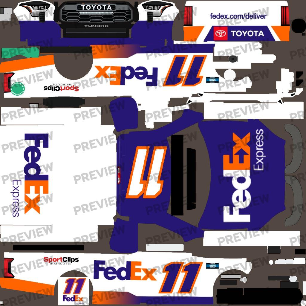 Denny Hamlin 2022 Fed Ex Next Gen Scheme by Brenden Bauer - Trading Paints