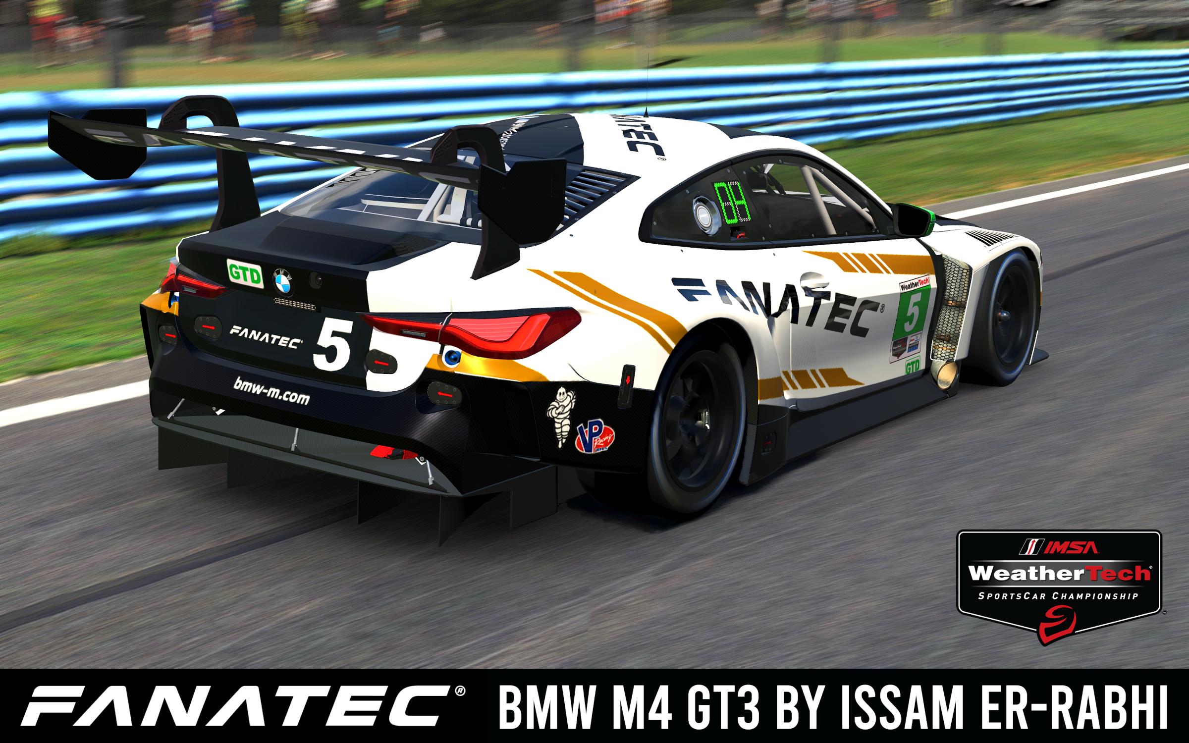 Fanatec BMW M4 GT3 (IMSA decal) by Issam Er-Rabhi - Trading Paints