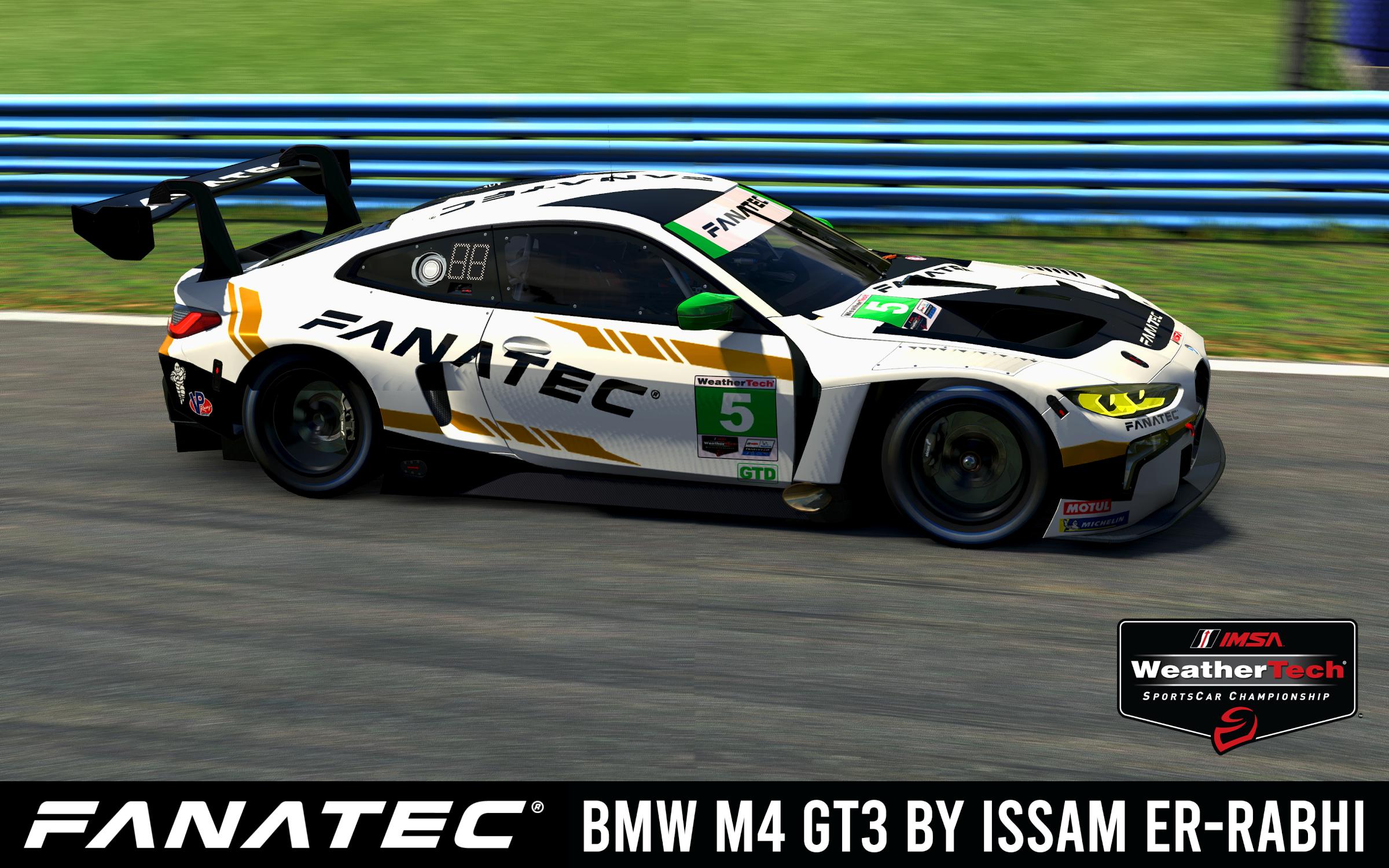 Fanatec BMW M4 GT3 (IMSA decal) by Issam Er-Rabhi - Trading Paints