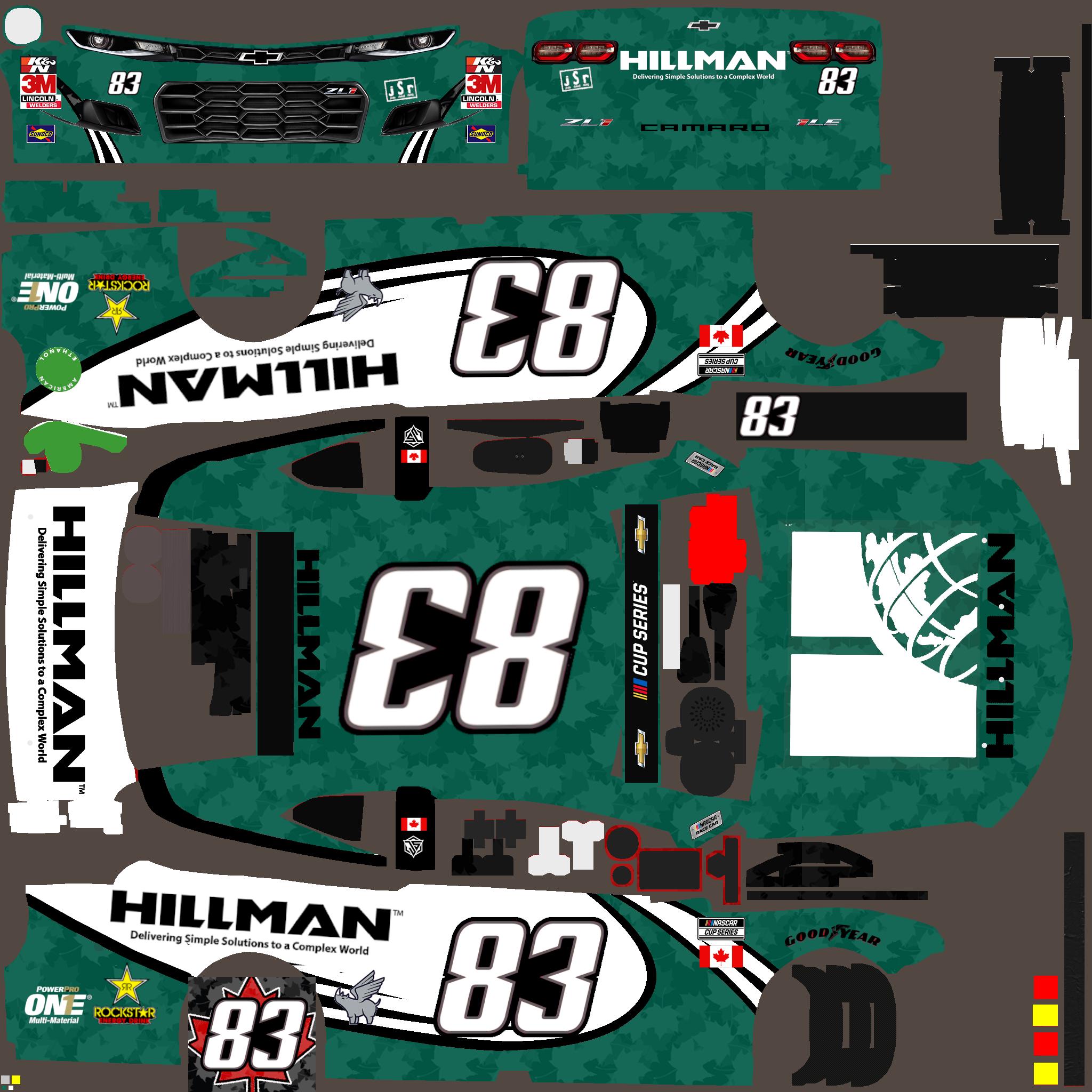 #83 The Hillman Group Camaro by Jordan S. - Trading Paints
