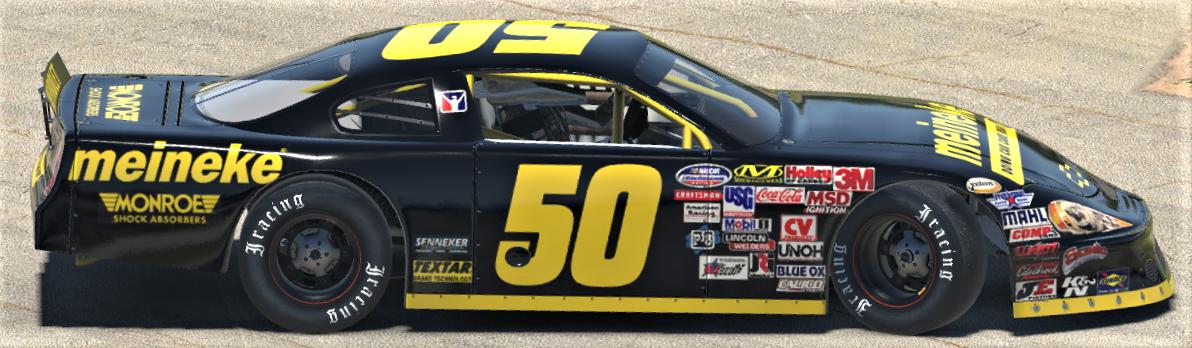 MEINEKE/MONROE Sponsored Late Model by Christopher Rives - Trading Paints
