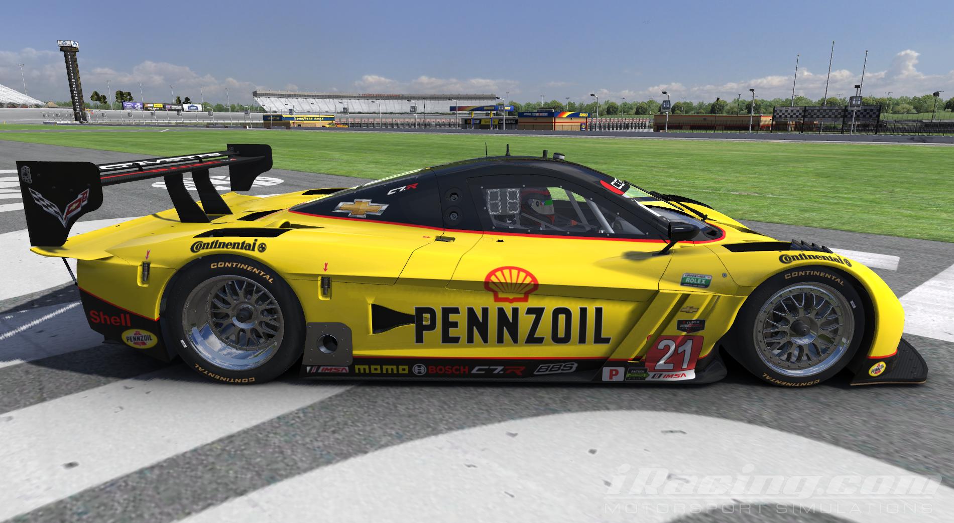 Pennzoil Corvette C7 DP Paint Scheme by Matt Ballard - Trading Paints