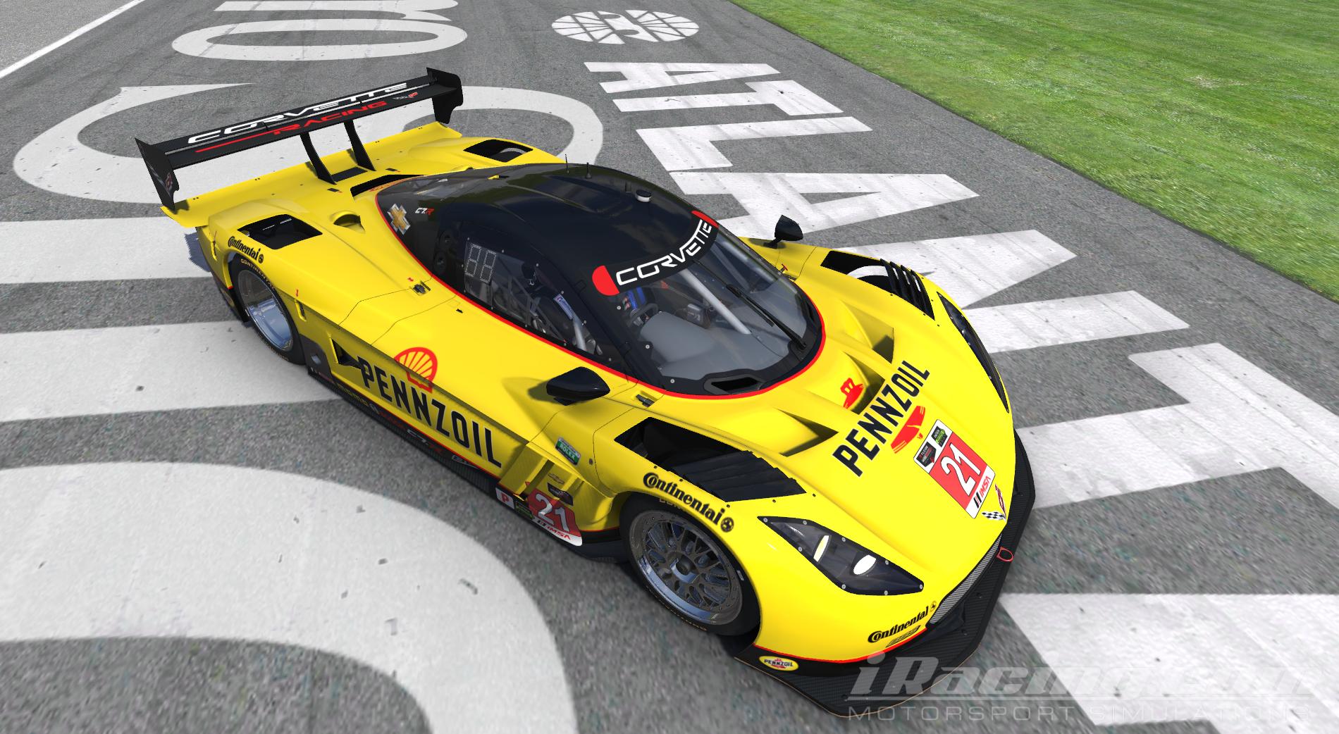 Pennzoil Corvette C7 DP Paint Scheme by Matt Ballard - Trading Paints