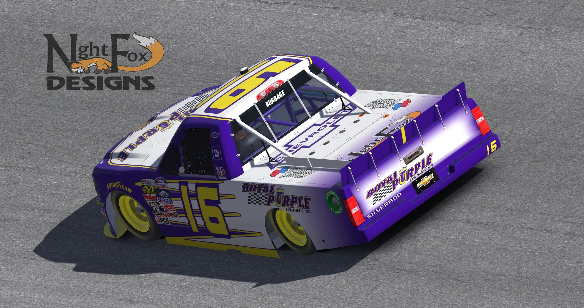 2016 Royal Purple Fantasy Livery by Steven B. - Trading Paints