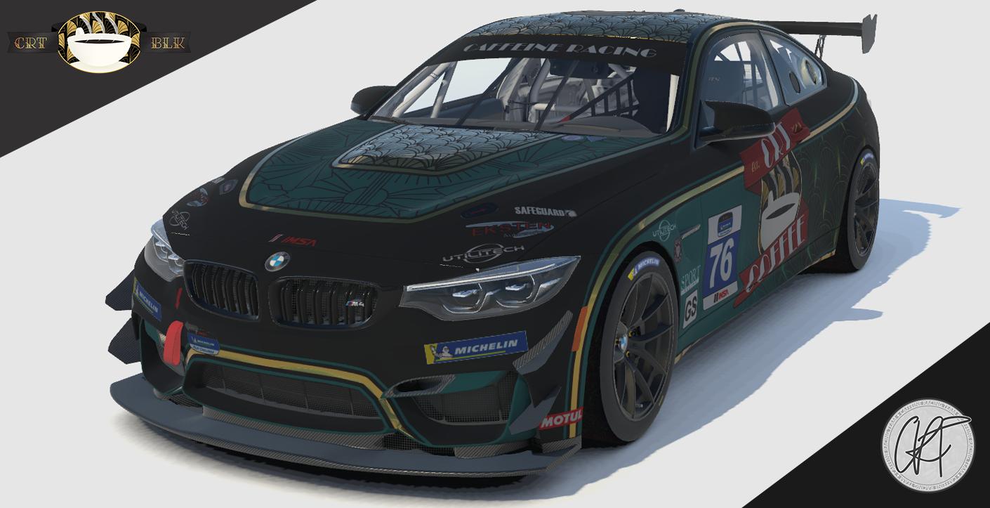 BMW M4 GT4 Caffeine Racing Team BLK A by Nicholas Ramos - Trading Paints BMW M4 GT4 Caffeine Racing Team BLK A by Nicholas Ramos - Trading Paints