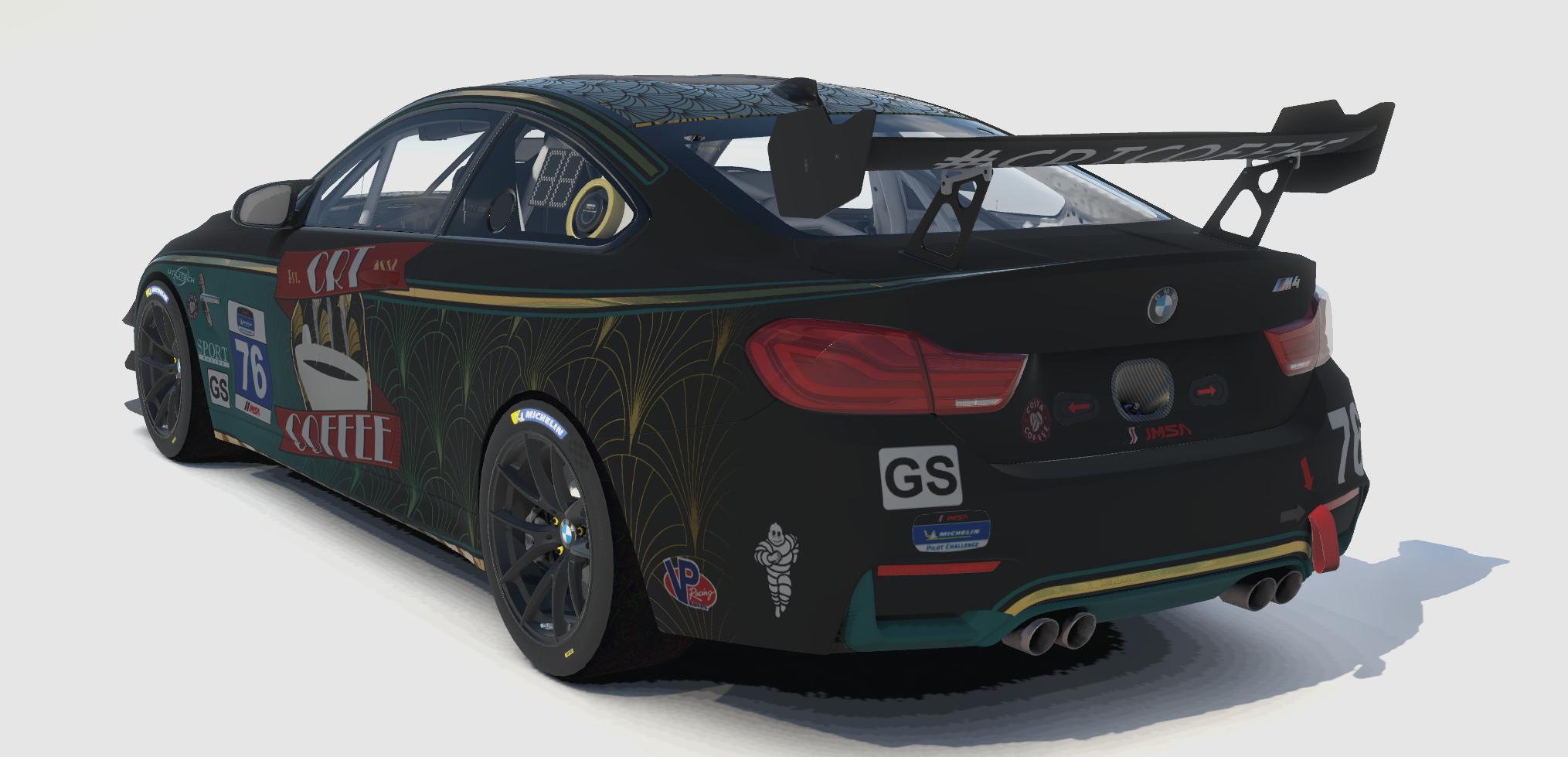 BMW M4 GT4 Caffeine Racing Team BLK A by Nicholas Ramos - Trading Paints BMW M4 GT4 Caffeine Racing Team BLK A by Nicholas Ramos - Trading Paints