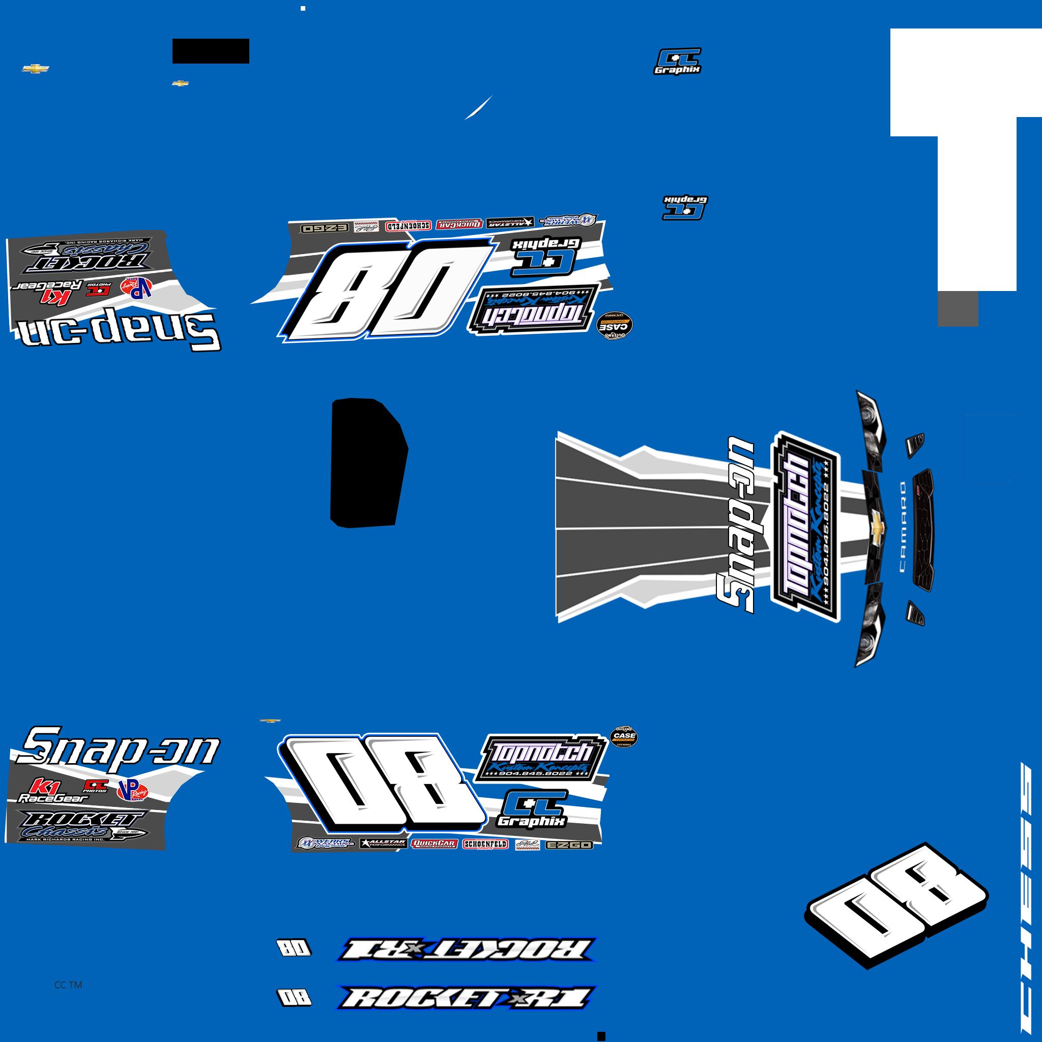 Dirt Late Model Vector Smart Template v2 by Kory Roberts - Trading Paints