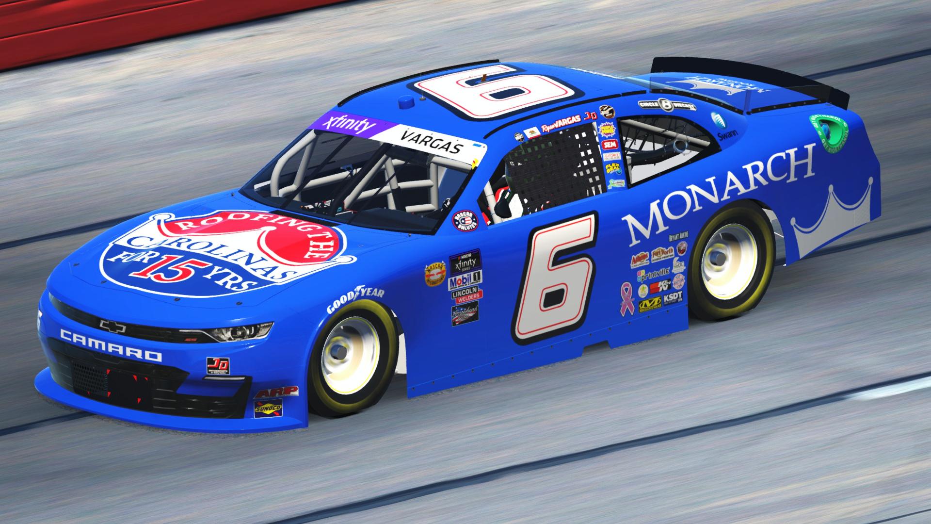 2022 Ryan Vargas Monarch Roofing Jeff Gordon Throwback by Davin ...