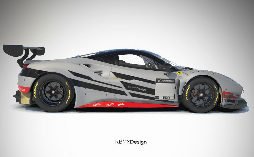 Farrari 488 Evo GT3 RBMXDesign by Richard Caseres - Trading Paints
