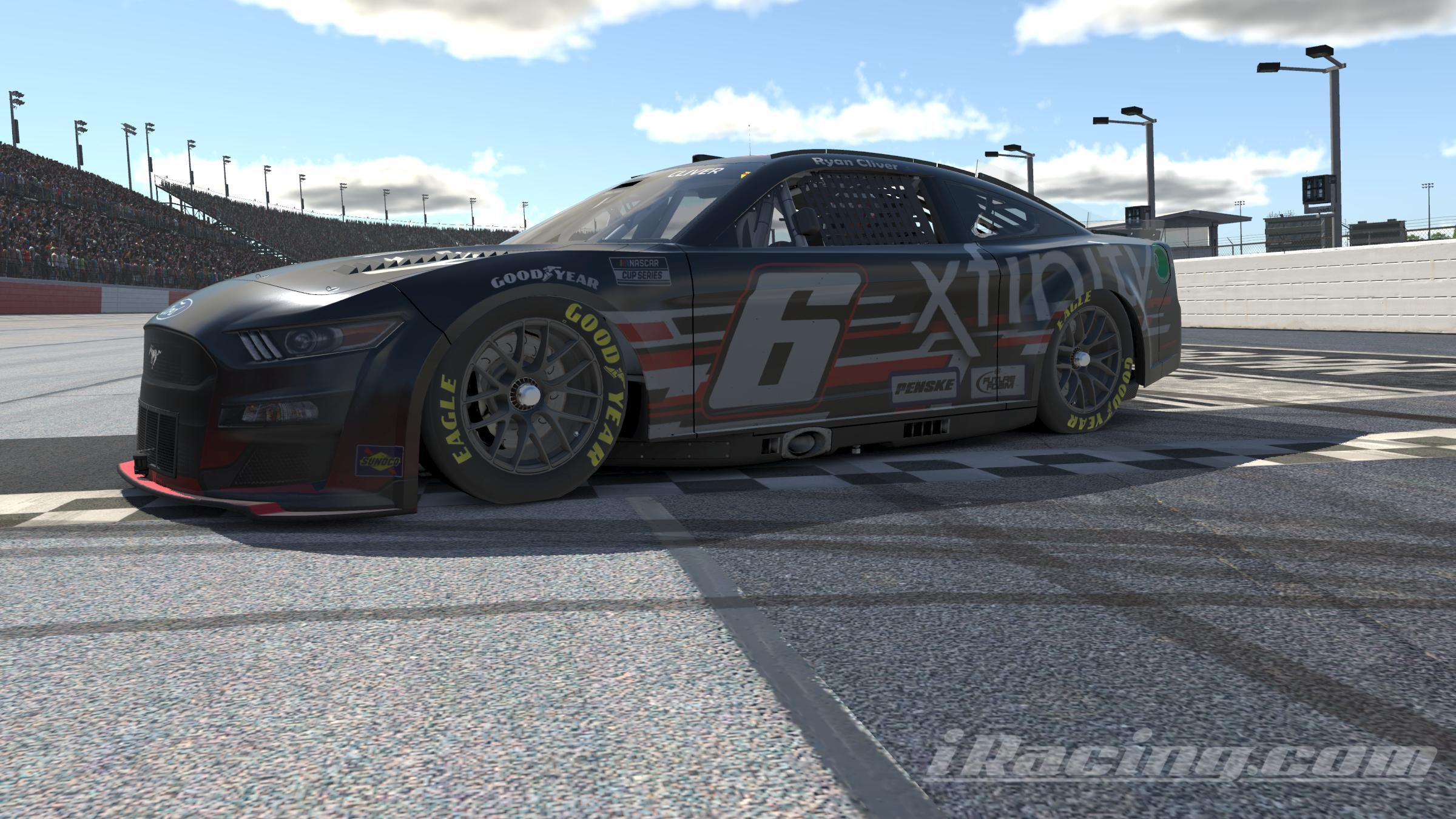 Xfinity Ford Mustang with win sticker by Ryan Cliver - Trading Paints