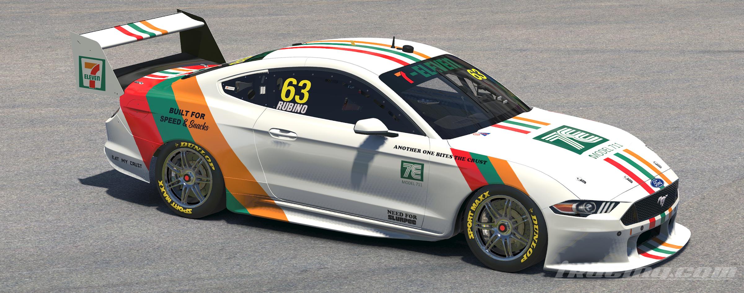7-Eleven Mustang Model 711 by John Rubino - Trading Paints