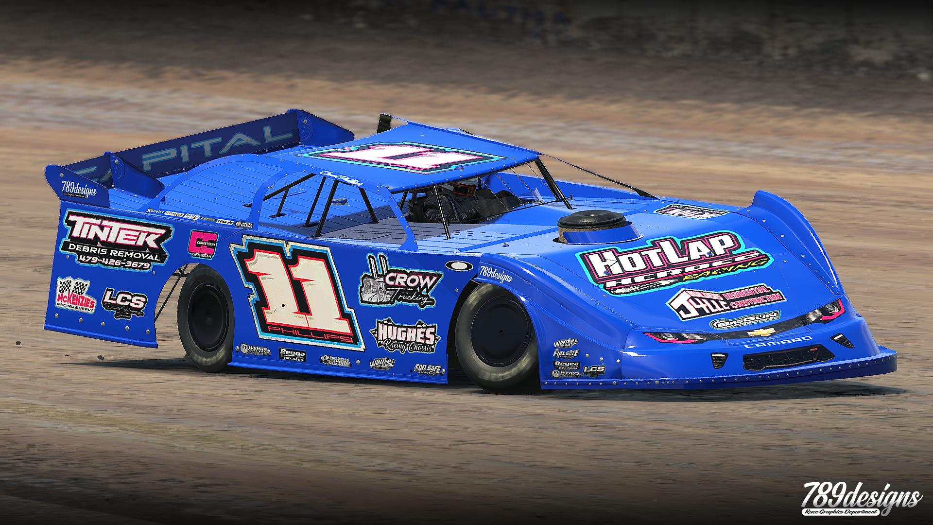 Chad Phillips Dirt Late Model by Garrett Marshall - Trading Paints