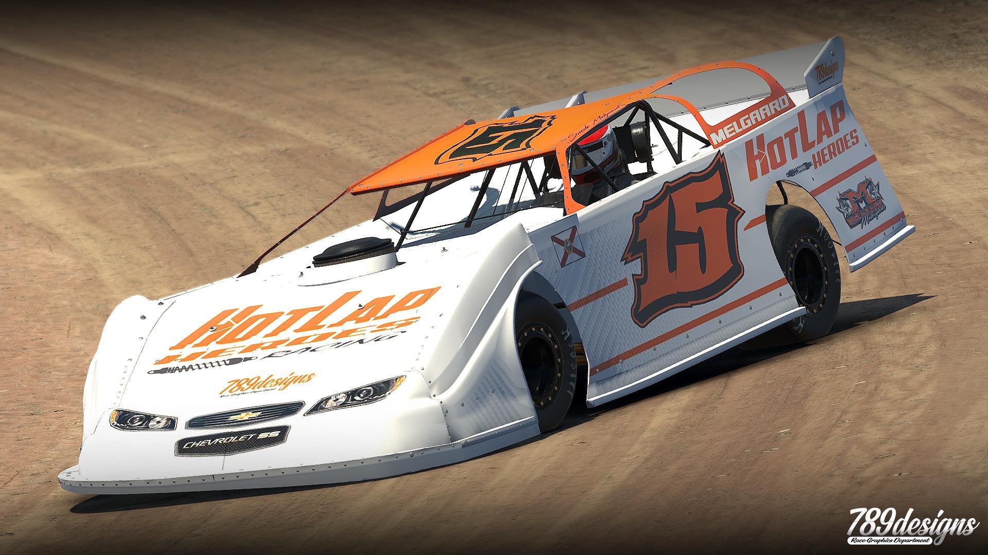 Swede Melgaard Dirt Late Model White Owl by Garrett Marshall - Trading ...