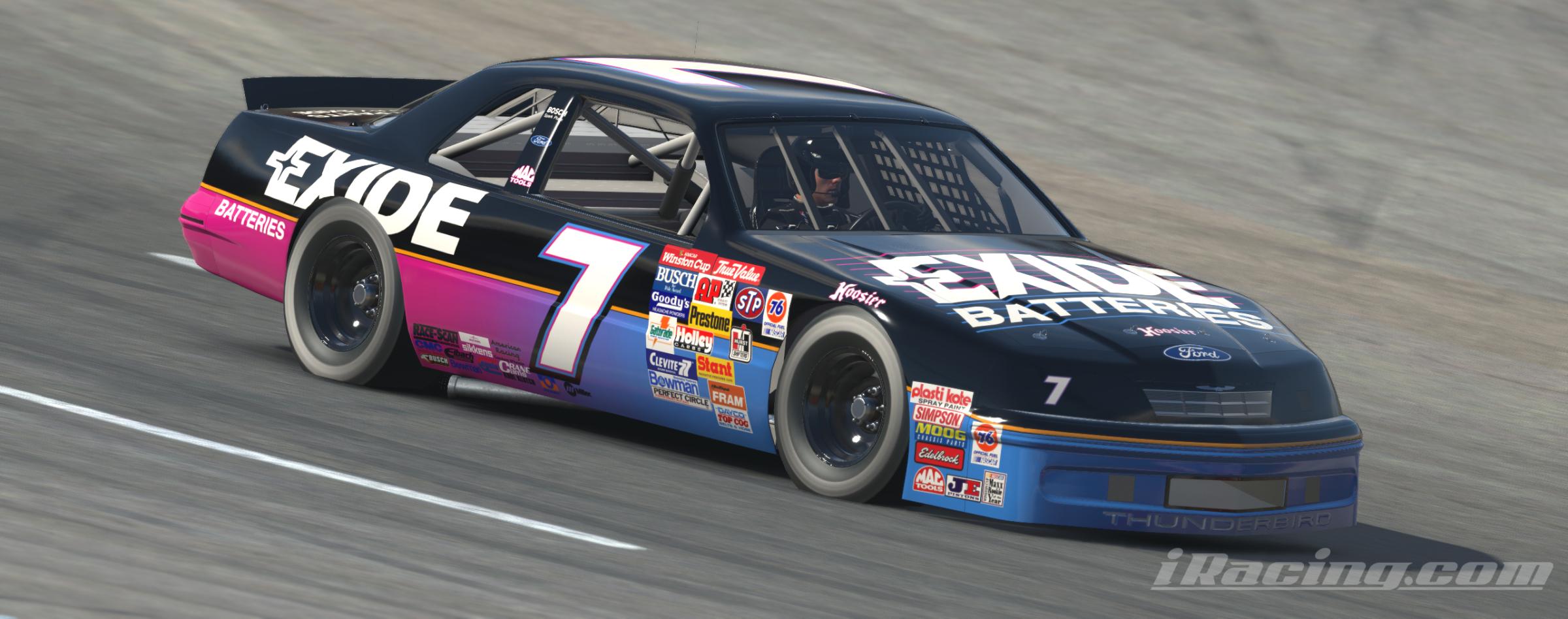 1994 #7 Geoff Bodine Exide Batteries Ford - Winston Cup by William ...