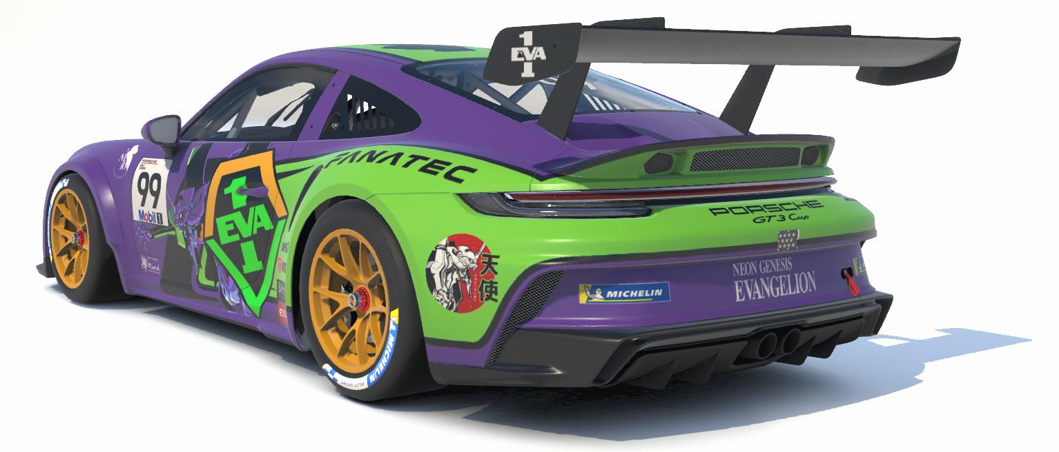 Porsche 911 GT3 Cup (992) - Evangelion - EVA 02 by Pedro Henrique4 ...