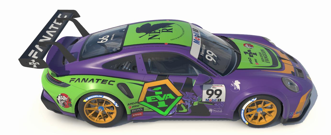 Porsche 911 GT3 Cup (992) - Evangelion - EVA 02 by Pedro Henrique4 ...