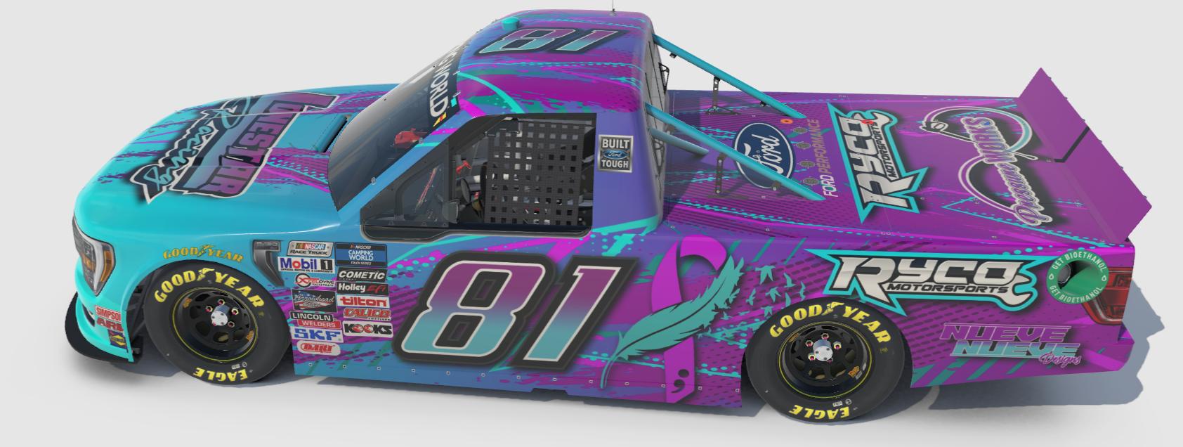 Brandon Minnick #81 Suicide Prevention Truck by Triston Sikes - Trading ...