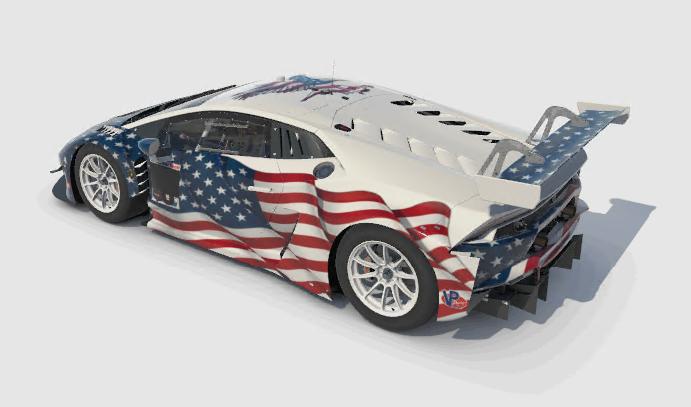 Lamborghini Huracan GT3 EVO - American Flag by Kerry F Corcoran ...
