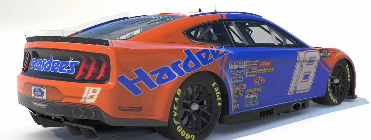 Russ Wheeler Hardees Ford Mustang Throwback *Days of Tunder* by Gary ...