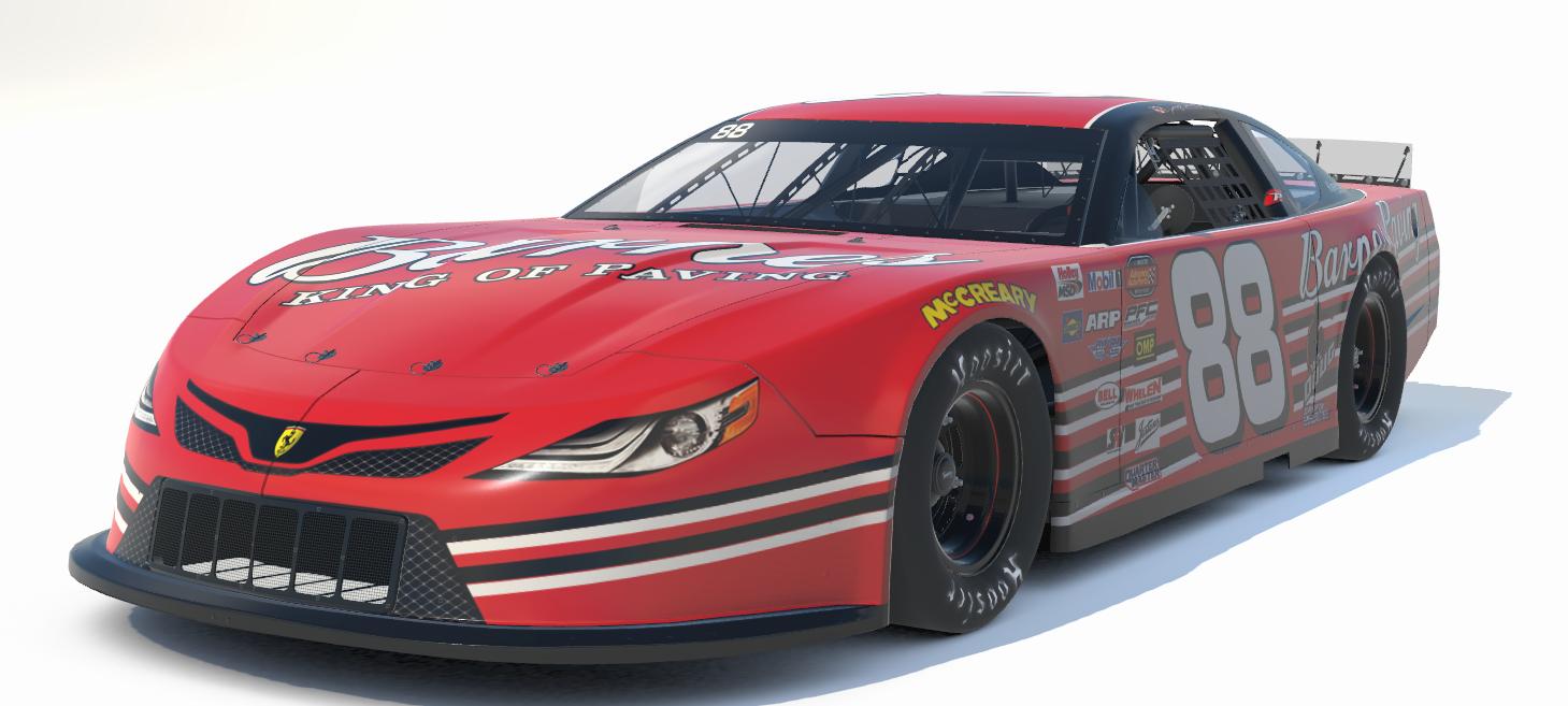 2022 #88 Doug Barnes Jr. Barnes Paving Throwback by Victor Vallee ...