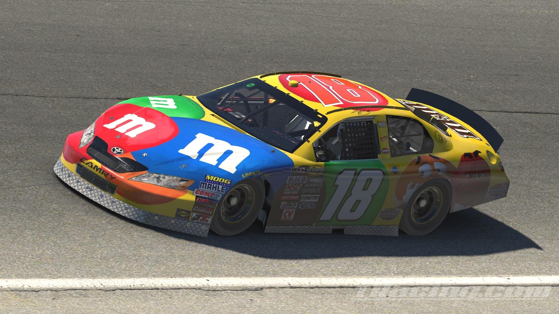 Kyle Busch 2008 JGR #18 M&Ms Toyota Camry by Cody Heinzman - Trading Paints