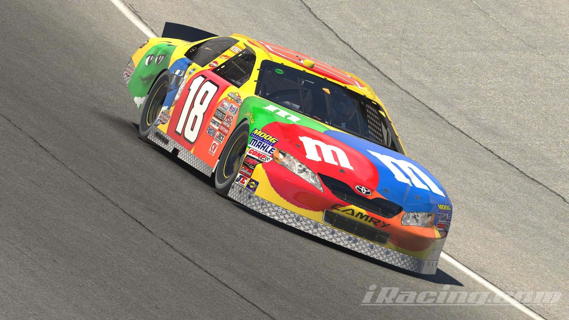 Kyle Busch 2008 JGR #18 M&Ms Toyota Camry by Cody Heinzman - Trading Paints
