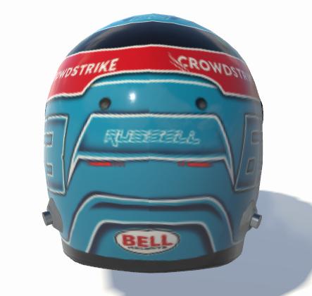 George Russell 2022 Blue by Stephen Phillips3 - Trading Paints