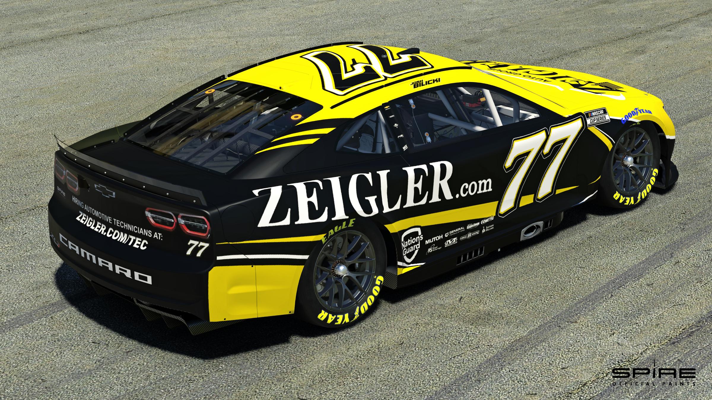 Official 2022 #77 Josh Bilicki Zeigler With Numbers by Spire ...