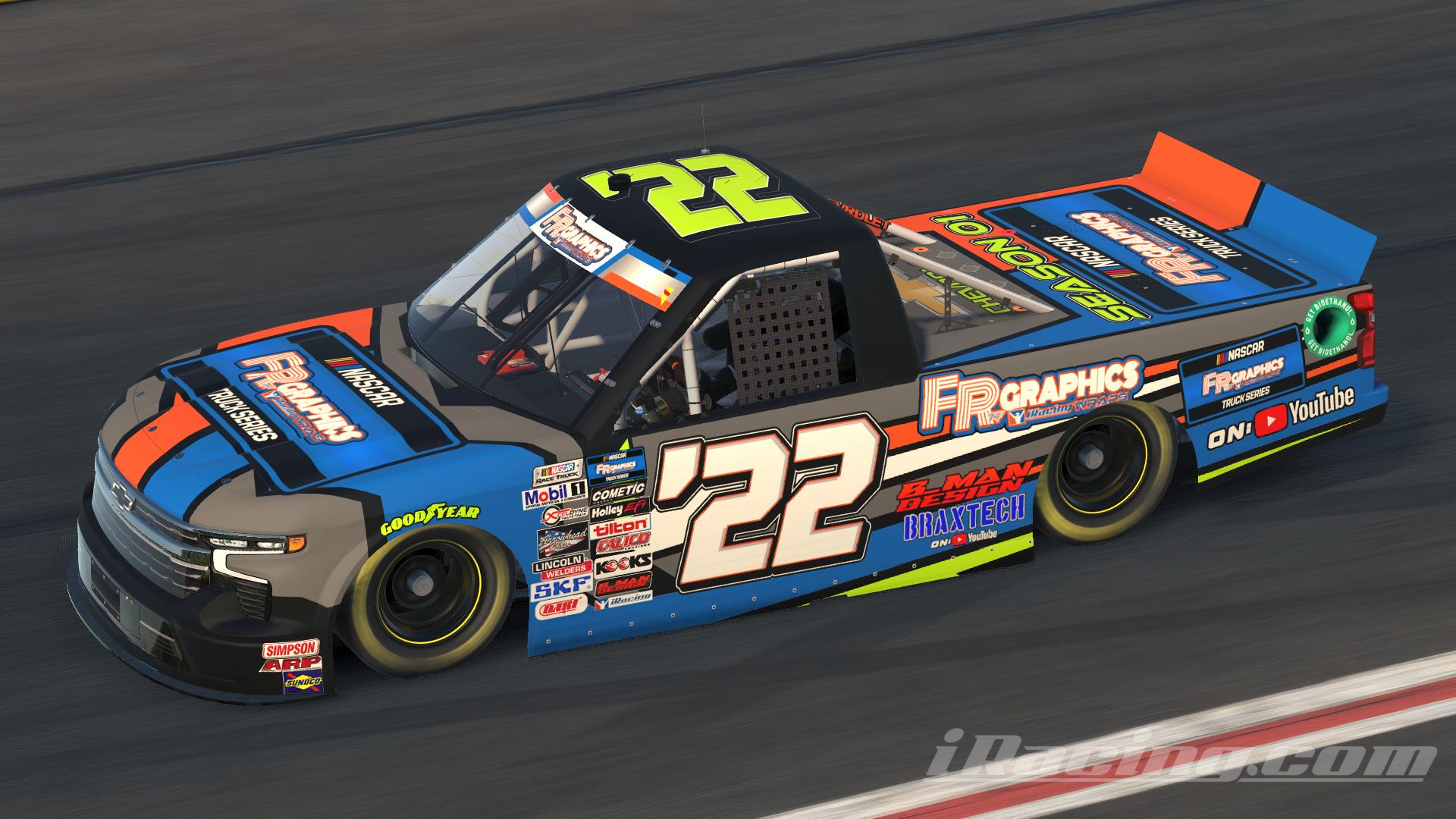 NASCAR FR Graphics iRacing Wraps Truck Series Promotional Silverado (NO ...