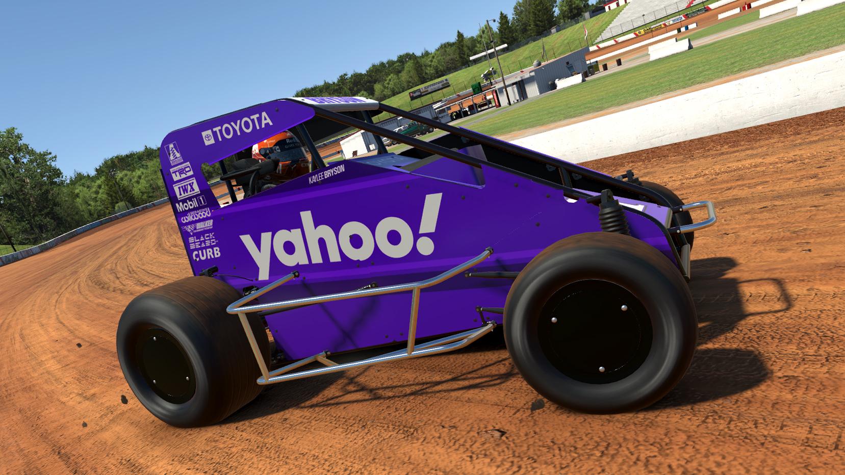 [CUSTOM] - 2022 #71 Kaylee Bryson Yahoo Dirt Midget by Jordan Clarke - Trading Paints