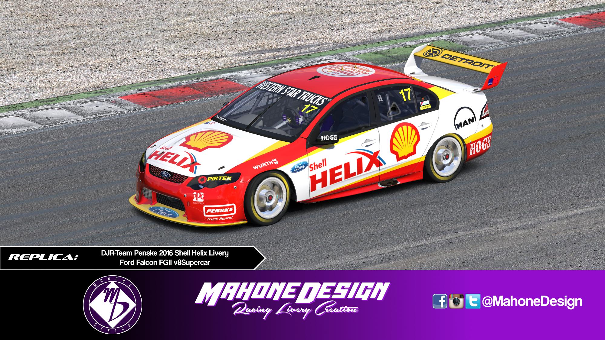 DJR-Team Penske Shell Helix 2016 version by Anthony Mahone - Trading Paints