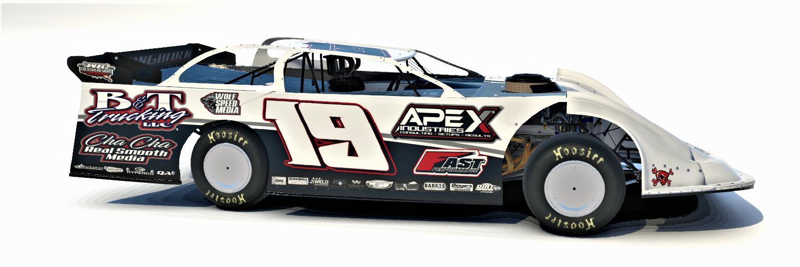 Landon Graham WHT BLK RED DLM by Wade B. - Trading Paints