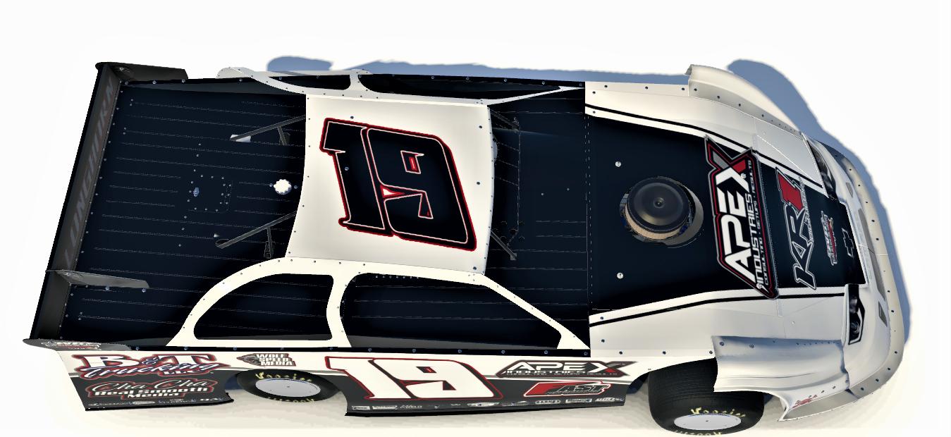 Landon Graham WHT BLK RED DLM by Wade B. - Trading Paints