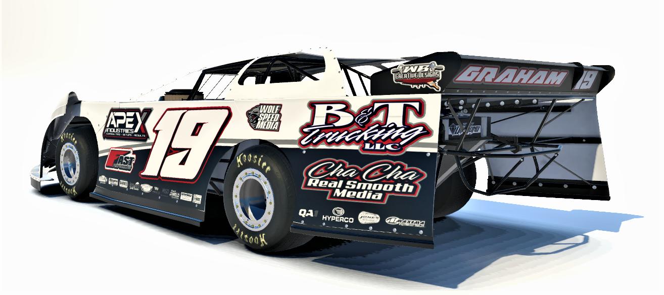 Landon Graham WHT BLK RED DLM by Wade B. - Trading Paints