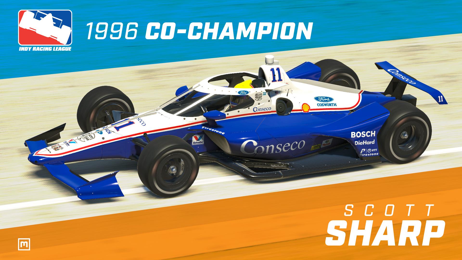 Scott Sharp 1996 Conseco Indycar by Michael Mueller6 - Trading Paints