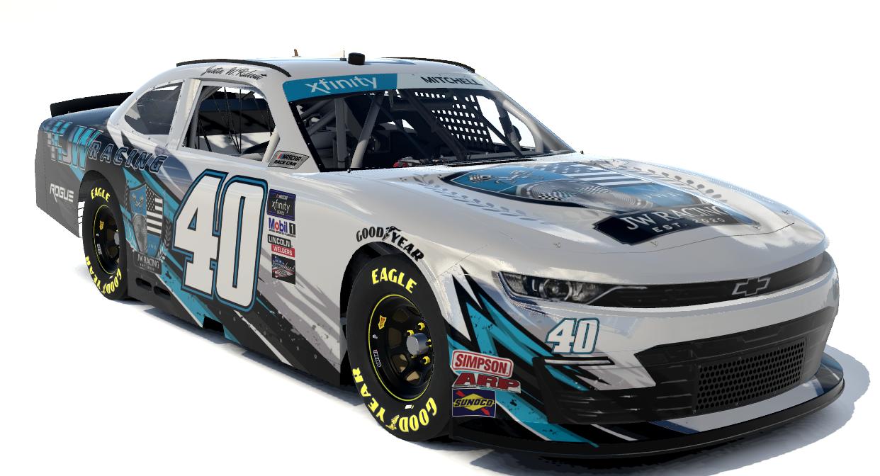 Justin Rideout #40 - NASCAR XFINITY Chevrolet Camaro - JW Racing ...