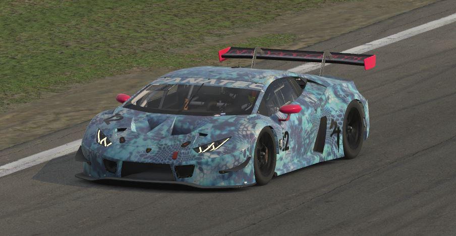 Blue kryptek Camo Lamborghini GT3 Evo by Garrit H. - Trading Paints