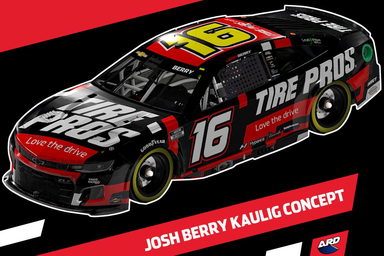Josh Berry Tire Pros concept w/number by Austin Doran - Trading Paints