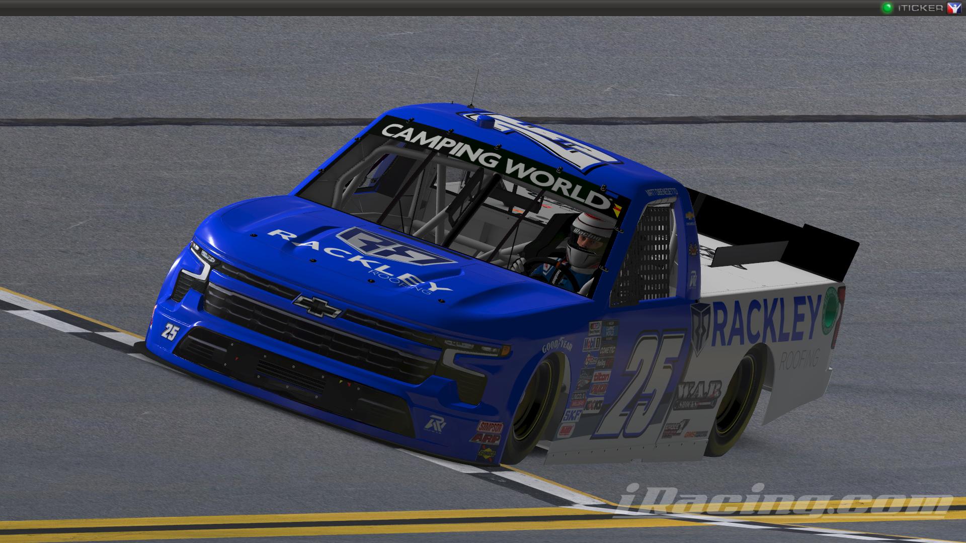 Matt Dibenedetto #25 Rackley Roofing 2022 NASCAR Camping World Truck ...