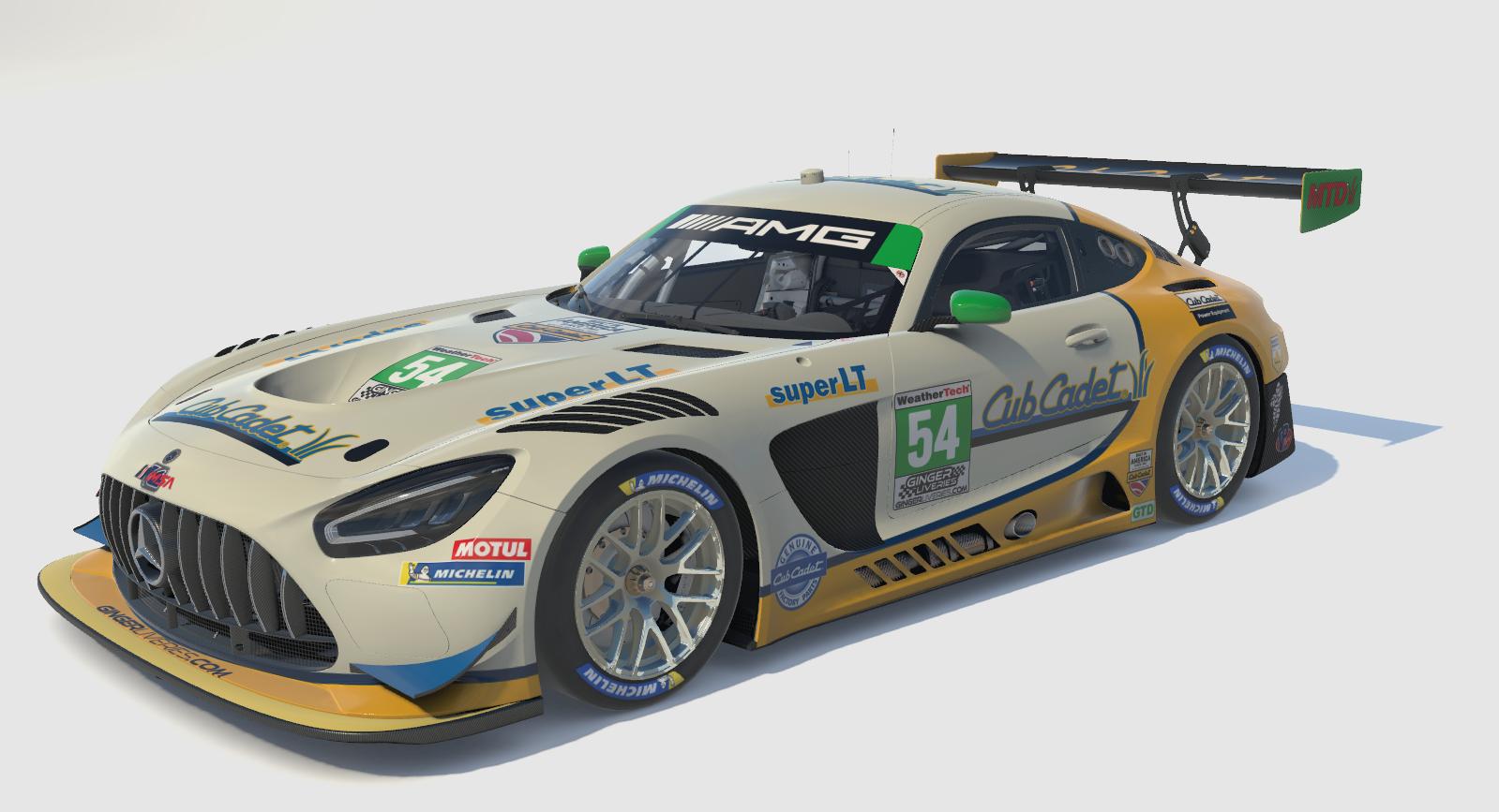 Cub Cadet Mercedes AMG GT3 - Ginger Liveries - IMSA Decals by Rick Wall ...